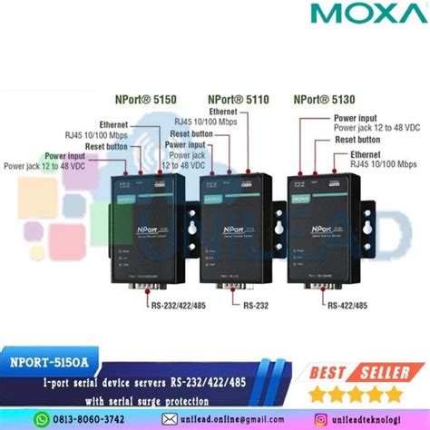 Promo Moxa Nport 5150a Serial Device With Serial Surge Protection Diskon 23 Di Seller Tikno