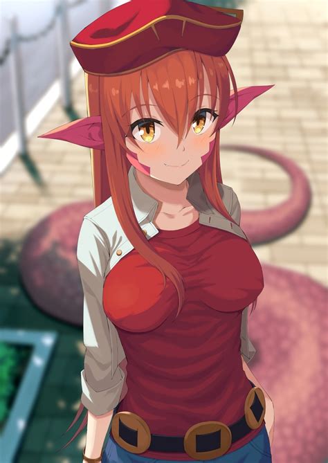 Monster Musume No Iru Nichijou Long Hair Blushing Redhead Pointed