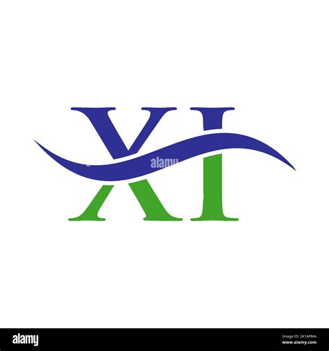 Xi Combine Letter Logo Vector Template Letter Xi Logo Design Modern