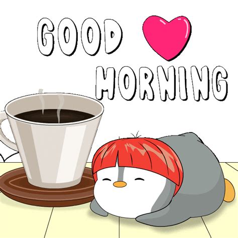 Tired Good Morning Sticker By Pudgy Penguins Find And Share On Giphy