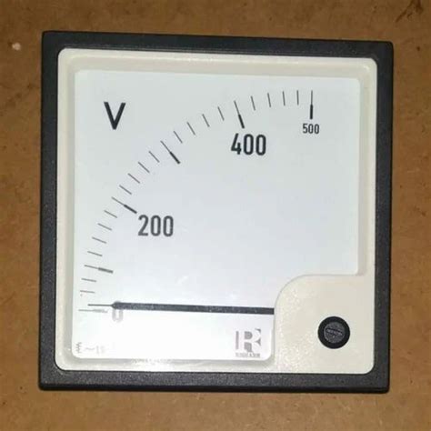 Single Phase Rishabh 90d Ac Analog Voltmeter Electric Voltage 220 V At ₹ 380 Piece In Nellore