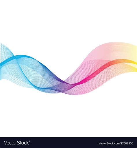 Abstract Color Wave Flow Design Royalty Free Vector Image