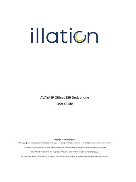 Full Manual Avaya Ip Office J139 User Guide Final Pdf