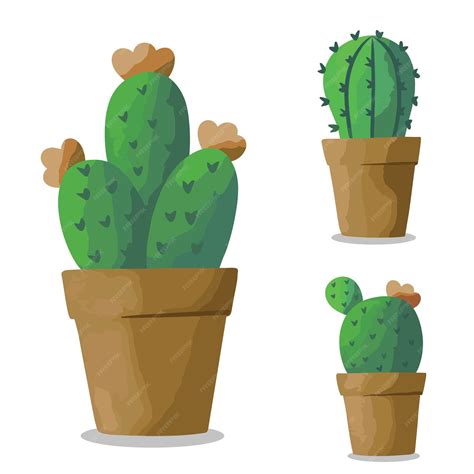 Premium Vector Cute Cactus Vector