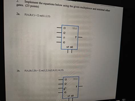 Solved Implement the equations below using the given | Chegg.com