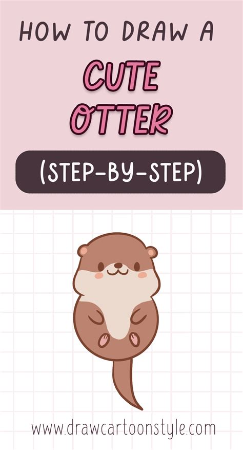 How To Draw A Cute Otter Otters Cute Small Drawings Otter Drawing