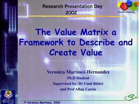 PPT The Value Matrix A Framework To Describe And Create Value PowerPoint Presentation ID