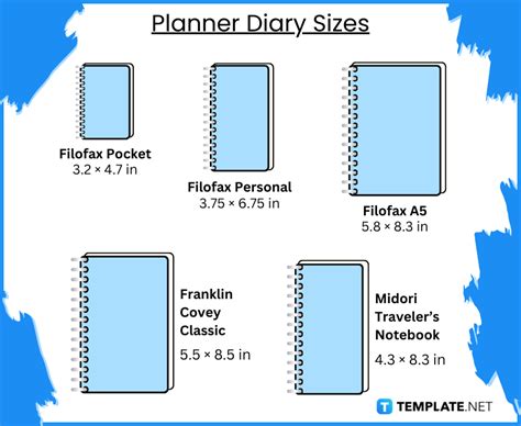 Diary Size Dimension Inches Mm Cms Pixel