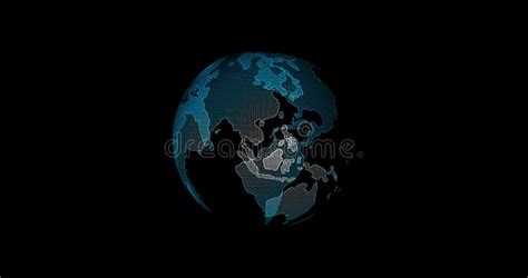 Digital Earth Rotatingconcept 3d Animation Social Future Technology Abstract Business