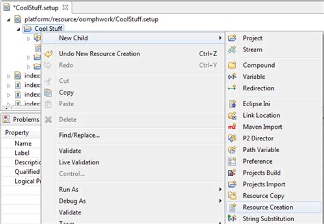 Include Files In Custom Eclipse With Oomph Stack Overflow