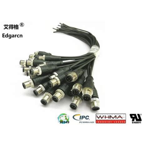 Circular Connector Cable Assembly Over Molded Circular Connector Cable Assembly M12 Sensor