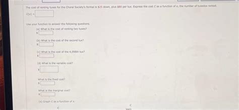 The Cost Of Renting Tuxes For The Choral Societys