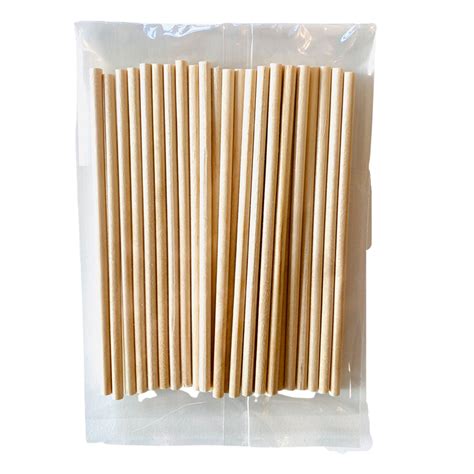 Slikkepinde Pinde 25 Stk 110 X 4 Mm Bæredygtigt Birketræ Sugar Pilots