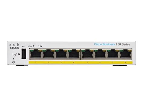 Switch Cisco Business 250 Series Cbs250 8pp D Gestionado 8 Puertos