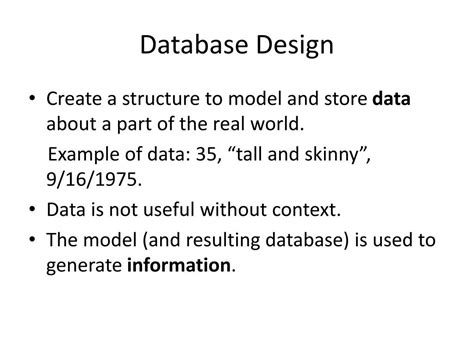 ppt a practical introduction to transactional database modeling and