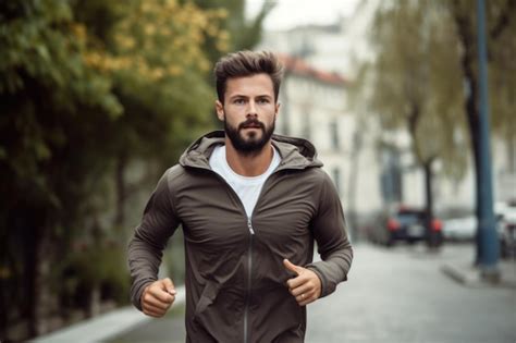 Premium Photo Man Going For A Run After Deleting Old Messages