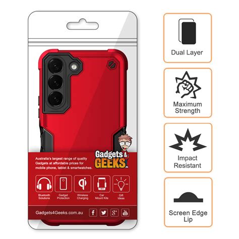 Heavy Duty Shockproof Case For Samsung Galaxy S Red