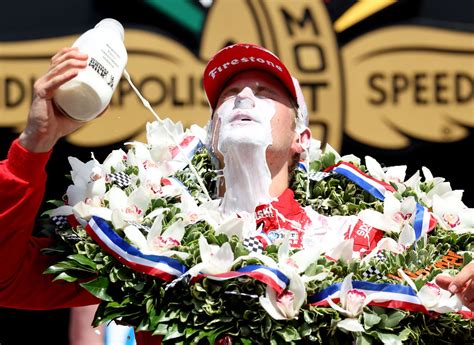 Photos Of Indy 500 Winner Drinking Milk And Why They Do It