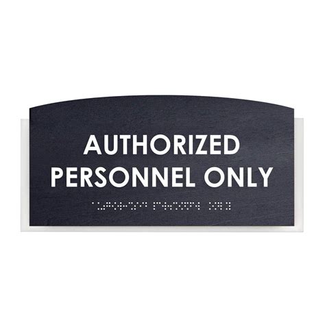 Authorised Staff Only Sign