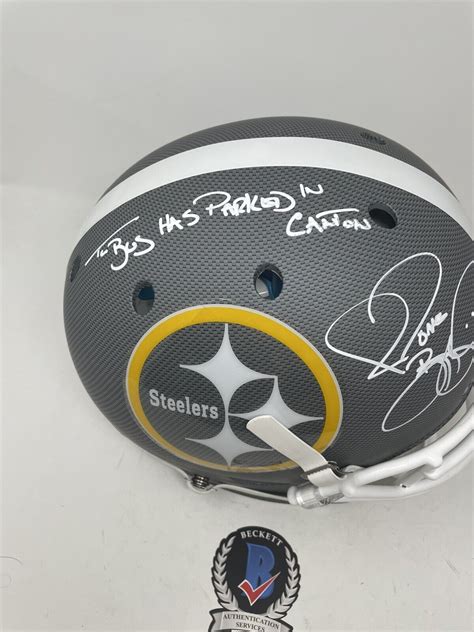 Jerome Bettis Pittsburgh Steeler Hydro Signed Full Size Authentic Helmet Bas Coa Ebay