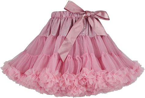 Daihan Mädchen Tüllrock Tutu Röckchen Mit Schleife Kinder Tütü Rock