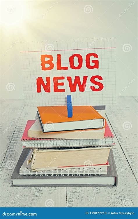 Writing Note Showing Blog News Business Photo Showcasing Regularly Updated Website Typically