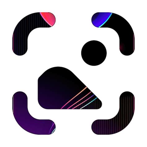 Premium Photo Mode Landscape Icon Purple Black Gradient Texture