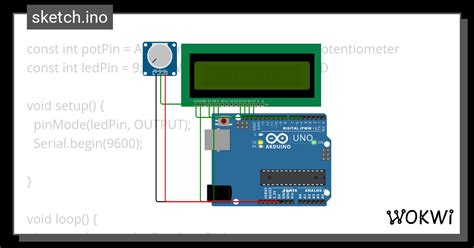 Brightness Potentiometer Wokwi Esp32 Stm32 Arduino Simulator