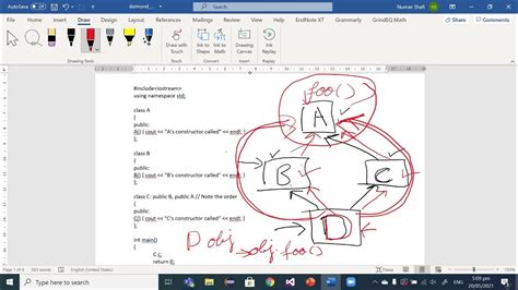 Diamond Problem In C Issue In Multiple Inheritance Constructor Calling Issue Of Two Copies