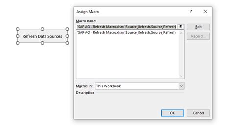 How To Refresh Sap Analysis For Office Queries And Data Sources With A Macro