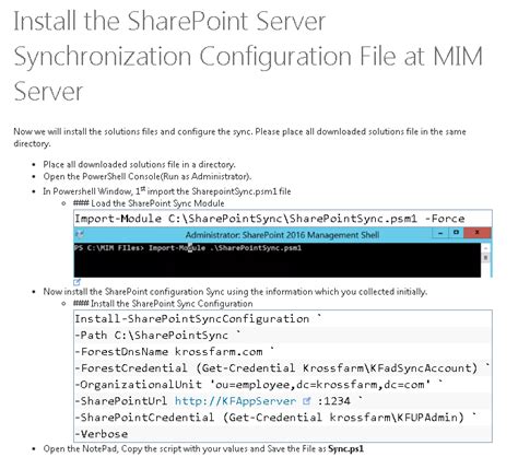 Microsoft Identity Manager For Sharepoint 2016 Profile Synchronization And Possible Errors