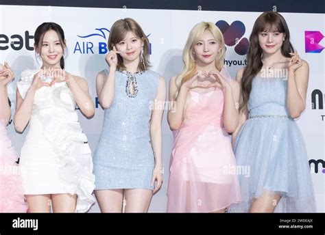 10 January 2024 - Busan, South Korea : Japanese Mako, Rio, Nina, Mayuka ...