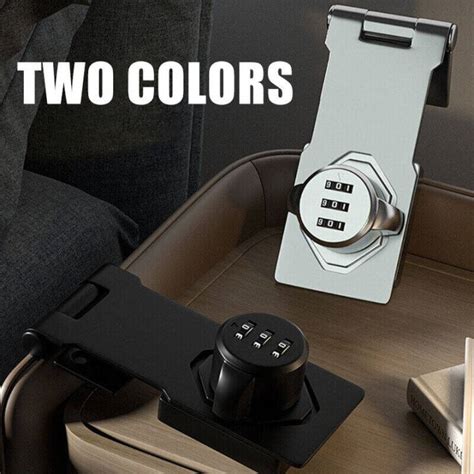 Household Cabinet Password Locks Keyless 3 Digit Password Combination Code Hasp Latch Lock