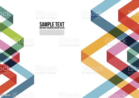 Abstract Colorful Triangle Pattern Background Cover Layout Stock
