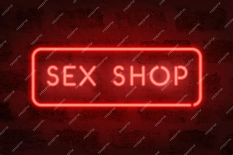 Premium Vector Sex Shop Neon Red Sign On The Wall Adult Store Premium Vector Sex Shop Neon Red Sign On The Wall Adult Store