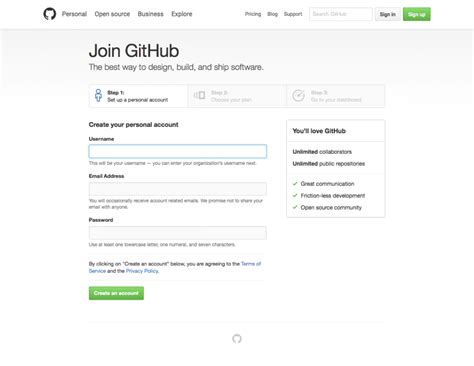 Signup Page Inspiration GitHub Github Inspiration Signup