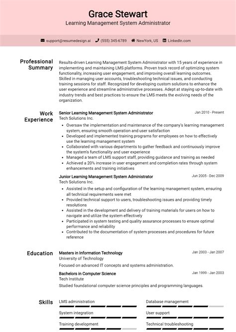 14 Learning Management System Administrator Resume Examples And