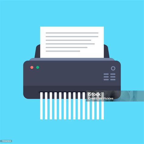 종이 분쇄기 기계 벡터 일러스트입니다 파쇄기에 대한 스톡 벡터 아트 및 기타 이미지 파쇄기 컴퓨터 프린터 벡터 Istock