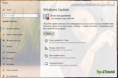 Memperbaiki Error Windows Update One Of The Update Services Is Not Running Properly Di Windows