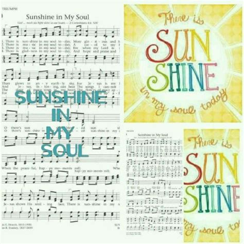 Hymn Sheet Music Sunshine In My Soul