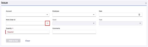 Search For A Work Order