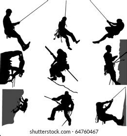 Rock Climbing 1 Vector Stock Vector (Royalty Free) 64760467 | Shutterstock