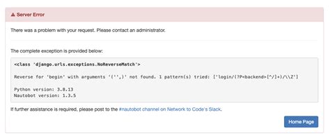 External Auth OIDC NoReverseMatch Exception Issue 2414 Nautobot Nautobot GitHub