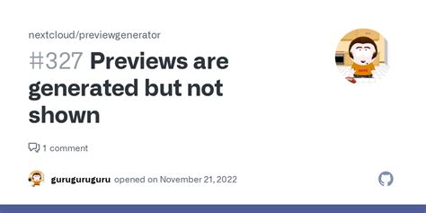 Previews Are Generated But Not Shown · Issue 327 · Nextcloudpreviewgenerator · Github