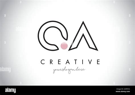 Qa Letter Logo Design With Creative Modern Trendy Typography And Black Colors Stock Vector Image
