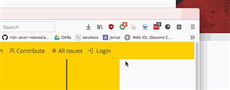 Top Navbar Jump When Logging In Out Issue Webcompat Webcompat GitHub