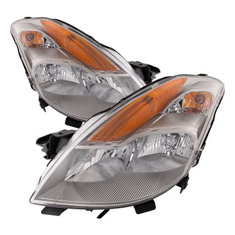Headlights Set Halogen Left Right Pair Fits 2008 2009 Altima Only 2