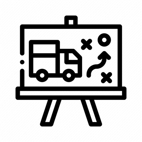 Logistics Delivery Strategic Plan Planning Analysis Icon