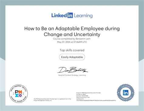 Benjamin Lam On Linkedin Certificate Of Completion