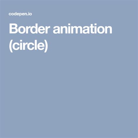 Border Image Css Codepen Donna Campbell